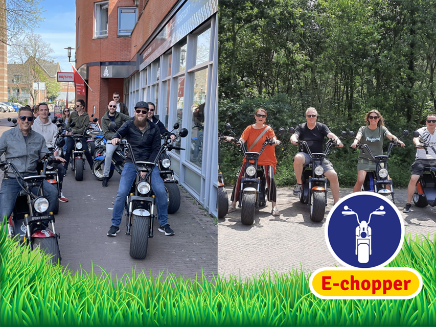 E-Chopper Tour 3,0 uur - Onvergetelijk groepsuitje van 3,0 uur – FunEvent